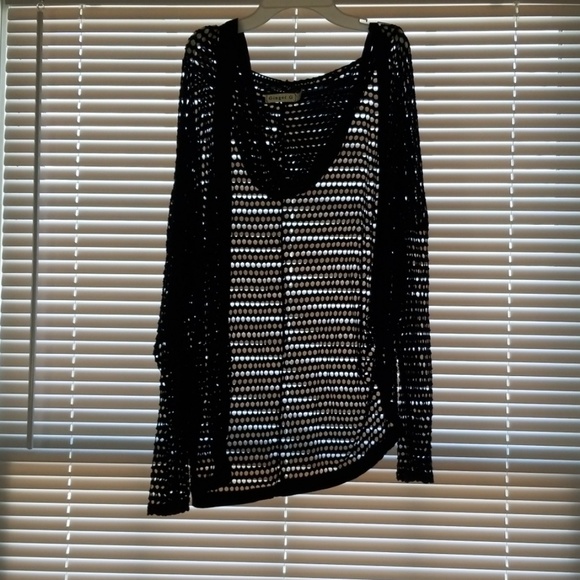 Ginger G | Tops | Ginger Gmesh Hooded Cover Up | Poshmark